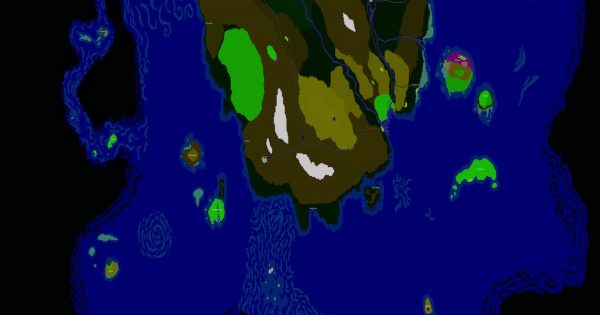 Illustrated Map of Achaea’s Seas and Oceans | Achaea