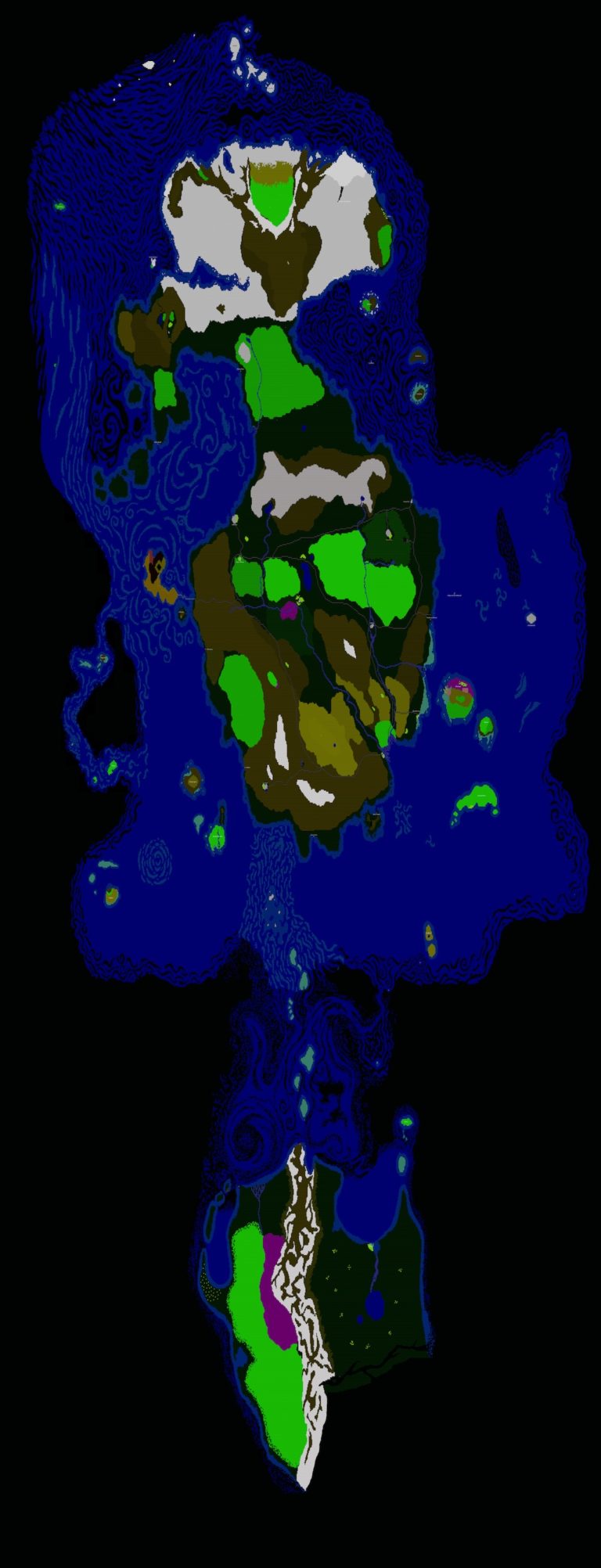 Illustrated Map of Achaea’s Seas and Oceans | Achaea