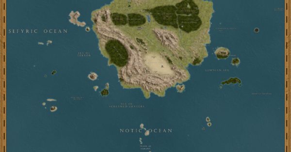 Illustrated Map of Achaea | Achaea