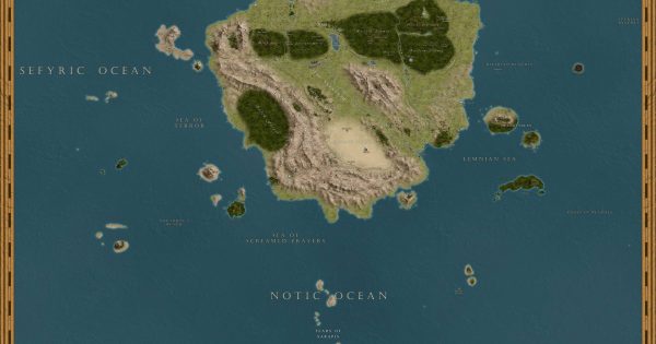 Illustrated Map of Achaea | Achaea